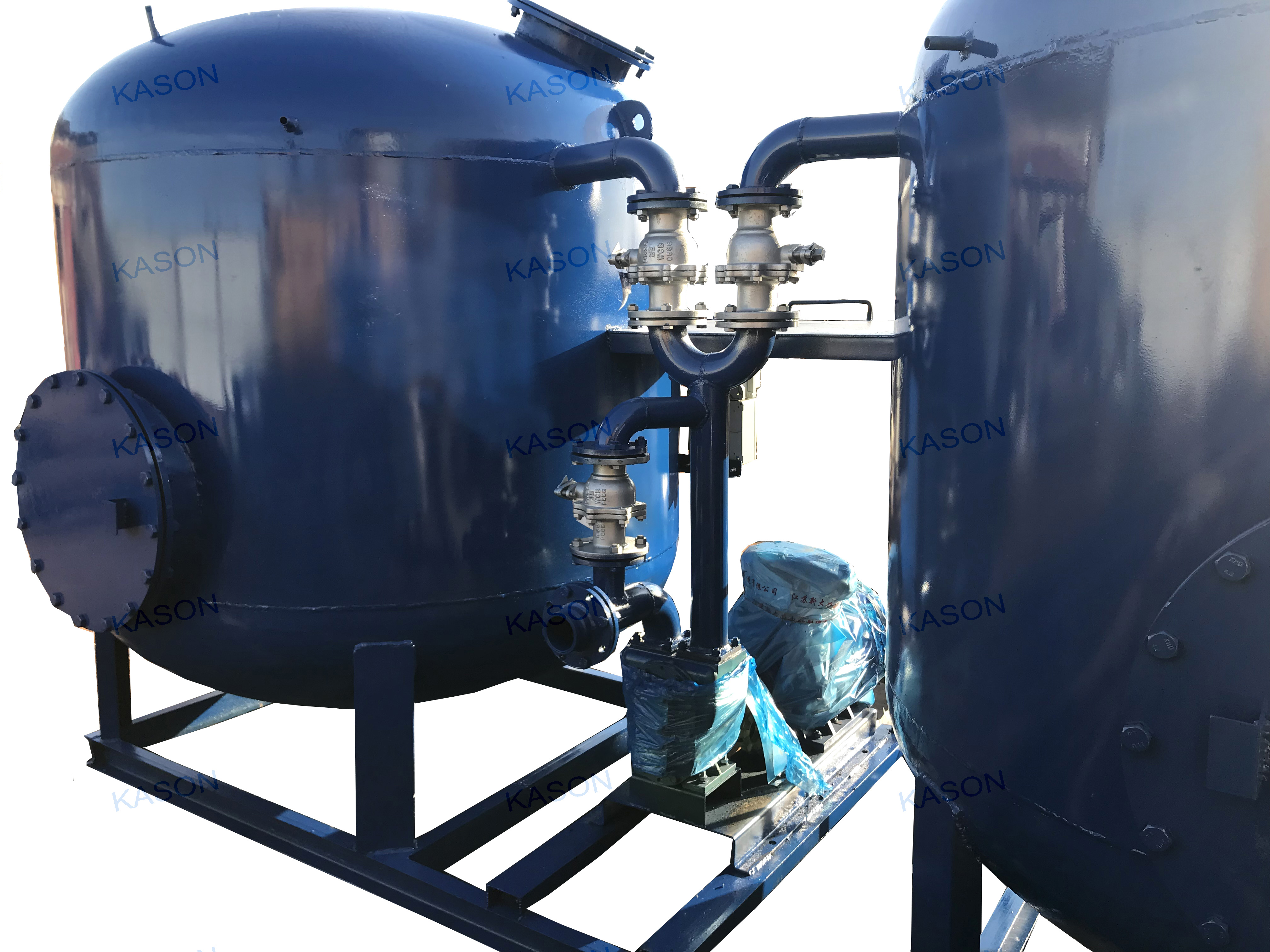 Diesel oil or gasoline oil decolor filter tank